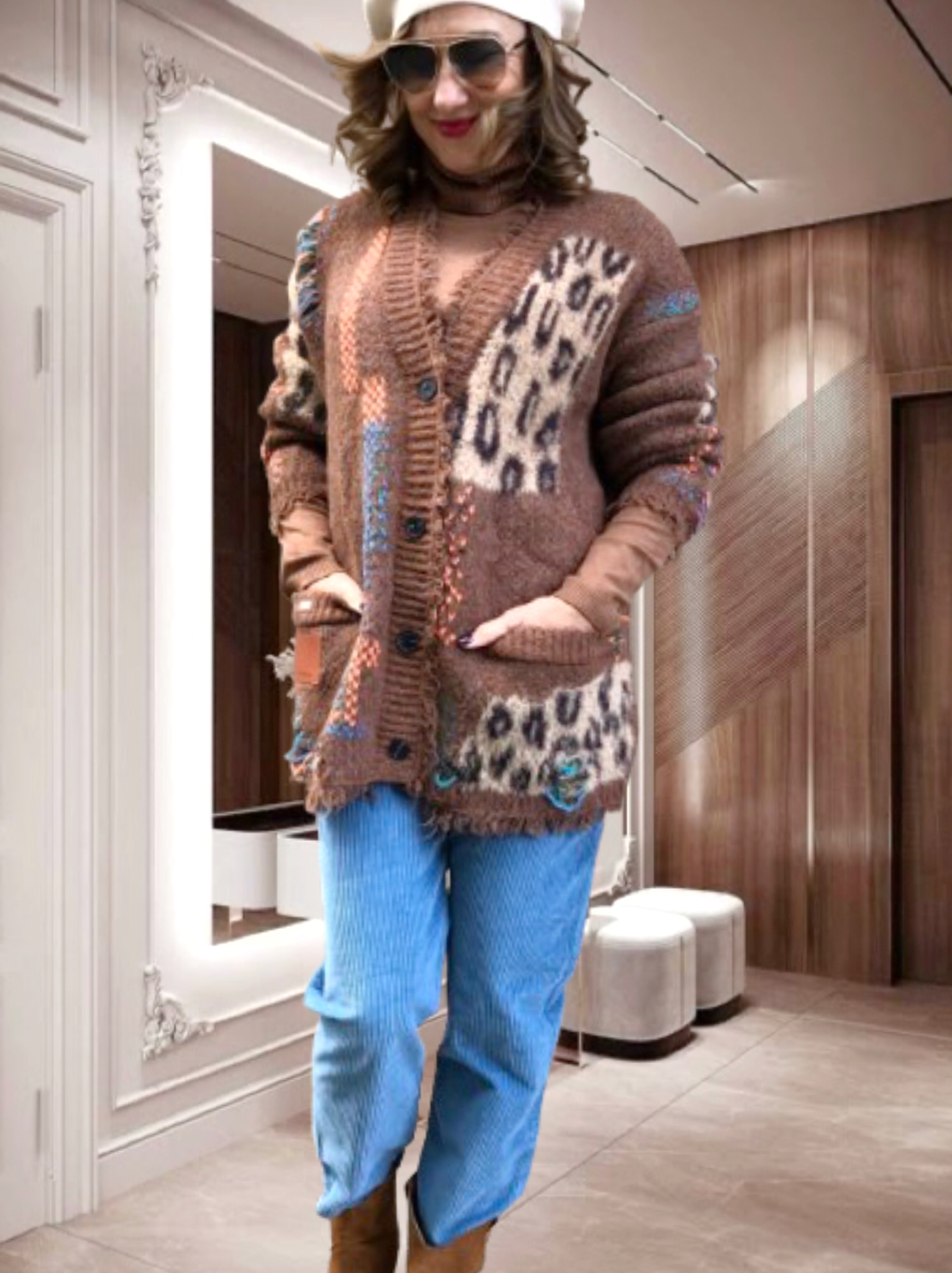 LUNA gyapjú DESIGN KARDIGÁN by ALTA MIRA Milano - Ventidue