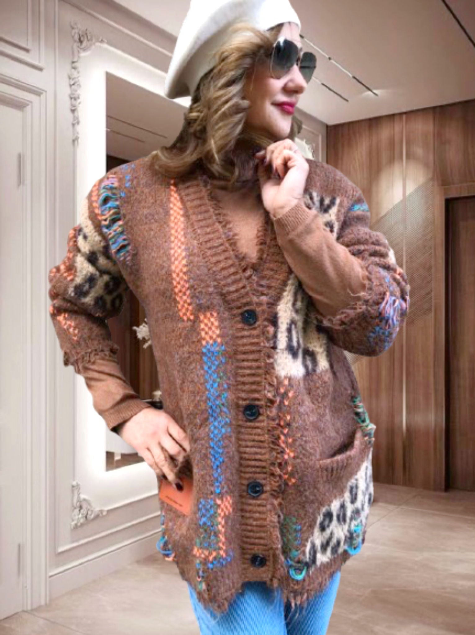 LUNA gyapjú DESIGN KARDIGÁN by ALTA MIRA Milano - Ventidue